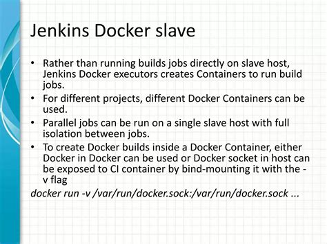 Ci Cd With Docker Jenkins And Tutum Pptx