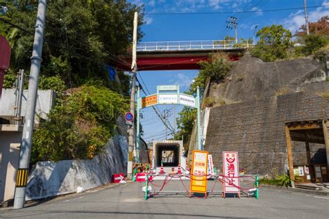 Road Closure With Traffic Signs And Barriers Near An Underpass In