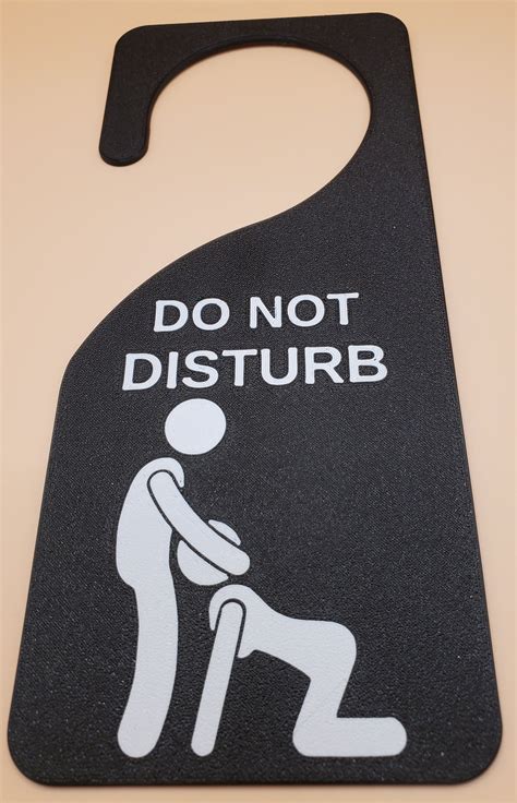 Naughty Do Not Disturb Door Hangers Sex Gangbang BJ Naughty Door Hangers Etsy