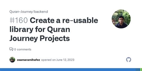Create A Re Usable Library For Quran Journey Projects Issue 160