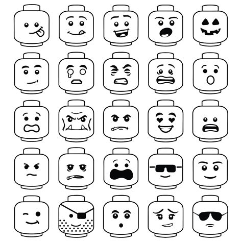Lego Minifigure Decal Template