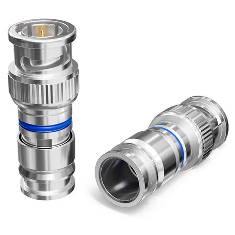 Snapklik Com THE CIMPLE CO BNC Compression Connector For RG Coaxial Cable Pack Of