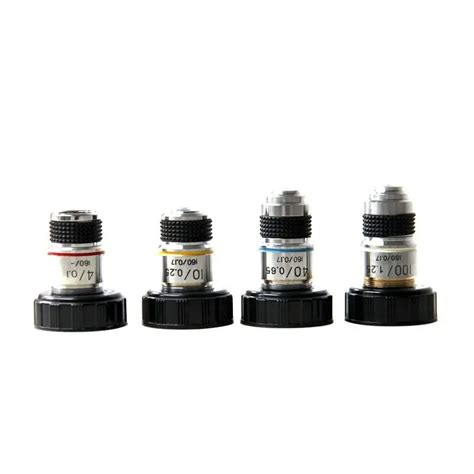 4x 10x 40x 100x Achromatic Objective Lens For Biological Microscope 185