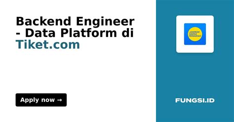 backend engineer data platform di fungsi id