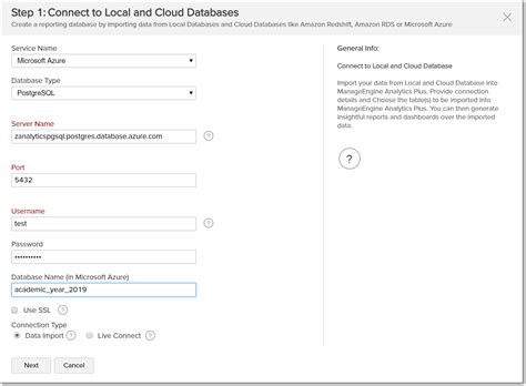 Import Data From Microsoft Azure Analytics Plus