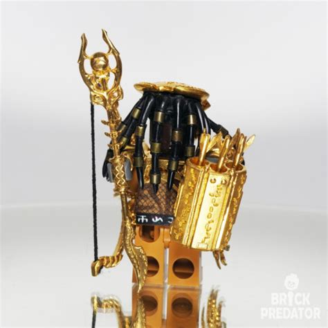 Exclusive Golden Predator Custom Lego Minifigure Set 13 Brick Predator