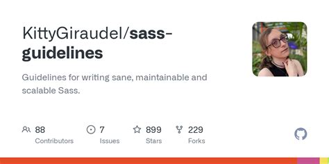 Github Kittygiraudelsass Guidelines Guidelines For Writing Sane Maintainable And Scalable Sass