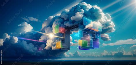 Cloud Network Solution Computing Big Data Center Futurist