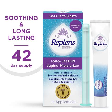 Replens Long Lasting Vaginal Comfort Moisturiser Gel Dryness Relief