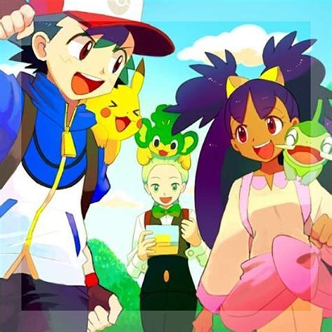 Images About Ash Iris And Cilan On Pinterest New Pokemon Ash And Ash Ketchum