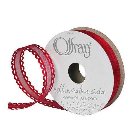 Offray Options Ribbon Red 16 Mm X 2 7 M