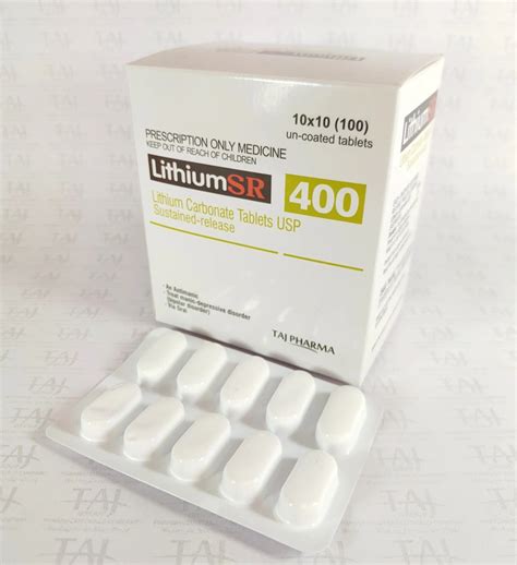 Lithium Carbonate Extended Release Tablets Lithium 400 Mg Tablet Sr Lithium Carbonate Oral