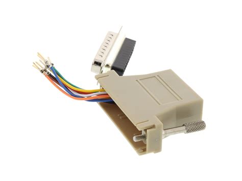 Modular Adapter Kit DB Male To RJ Beige At Cables N More