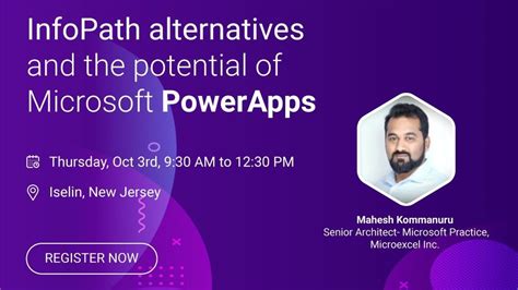 workshop on infopath replacements and potential of powerapps events explore group