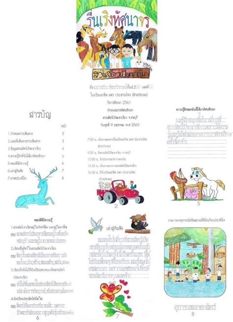 สมุดบันทึกการเดินทางไปทัศนศึกษา Papeem Peem Ratanawijarn