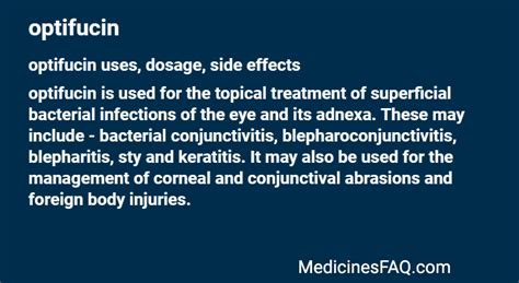 Optifucin Uses Dosage Side Effects Food Interaction And Faq