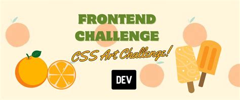 Frontend Css Art Challenge Orange Candy Ice Cream Dev Community