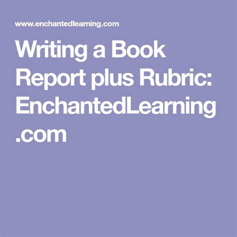 How To Write A Book Report