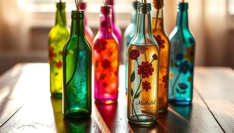 Decorating Glass Bottles With Decoupage And Glass Paint Diy Project