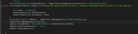 skinned mesh combiner support topic and announcements community