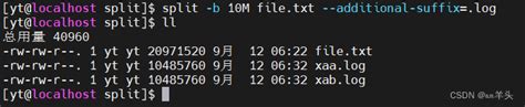 linux命令 split and 按大小、行数分割文件 split按行分割文件 csdn博客