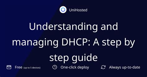 Understanding And Managing Dhcp A Step By Step Guide