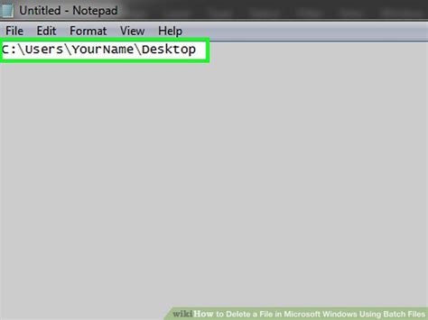 How To Delete A File In Microsoft Windows Using Batch Files
