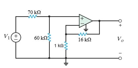 Solved Find The Voltage Gain Of The Op Circuit Shown In Chegg Com