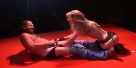 Naughty Blonde Gives A Horny Lap Dance