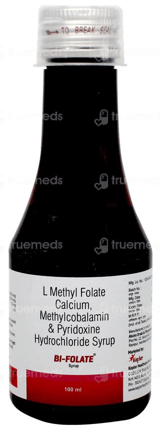 Bi Folate Syrup 100 Ml Uses Side Effects Dosage Price Truemeds