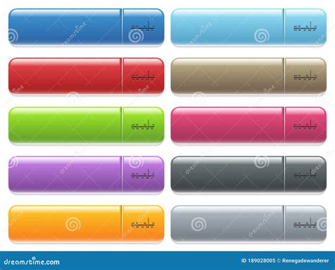 Radio Tuner Icons On Color Glossy Rectangular Menu Button Stock Vector Illustration Of Purple