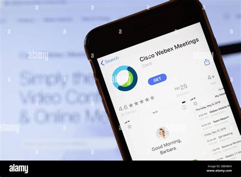 Cisco Webex Meetings App Hi Res Stock Photography And Images Alamy