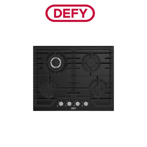 Defy 65cm 4 Burner Gas On Glass Hob With Preciseflame Dhg614 Ramas