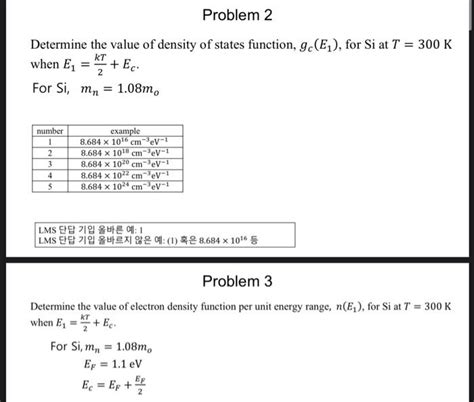 Solved Determine The Value Of Density Of States Function Chegg Com