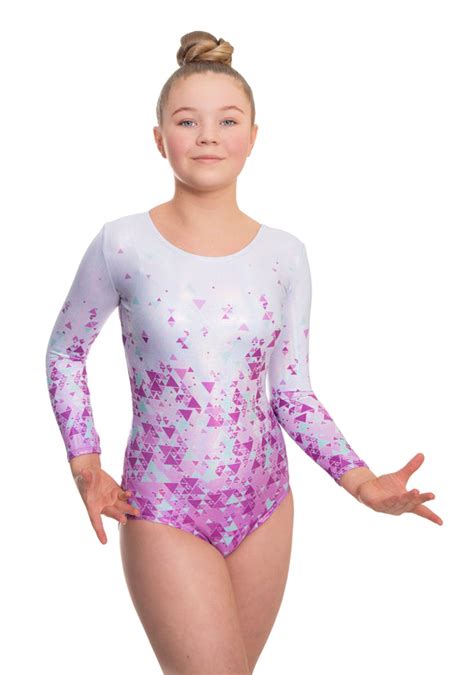 Artemis Pink Long Sleeved Gymnastics Leotard Velocity Pro Sport