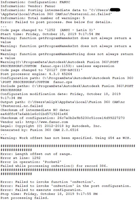 Editing Post Processor For Tool Format Autodesk Community