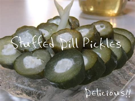 Stuffed Dill Pickles Recipe Food Com