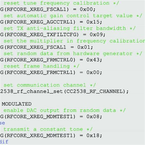 C Code Of The Contiki Interferer Initialization Function Download