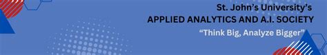 Tobins Applied Analytics And Ai Society St Johns University Asa