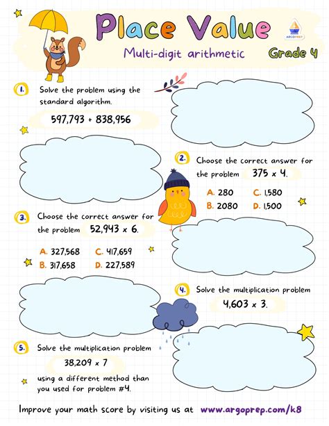 Free Math Worksheets 4th Grade Place Value