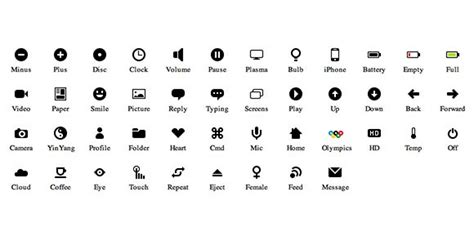 Pure CSS Icon Set Freebiesbug