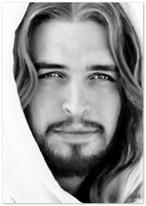 Jesus Christ Portrait Print Jesus Painting Jesus Portrait Jesus