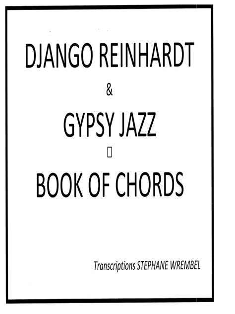 Django Reinhardt And Gypsy Jazz Book Of Chords Pdf