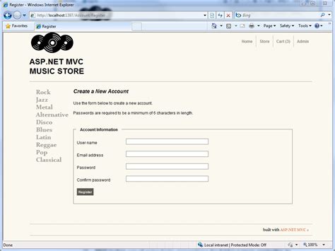 Mvc Music Store Tutorial