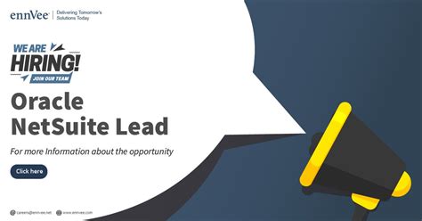 Ennvee India On Linkedin Oracle Netsuite Lead