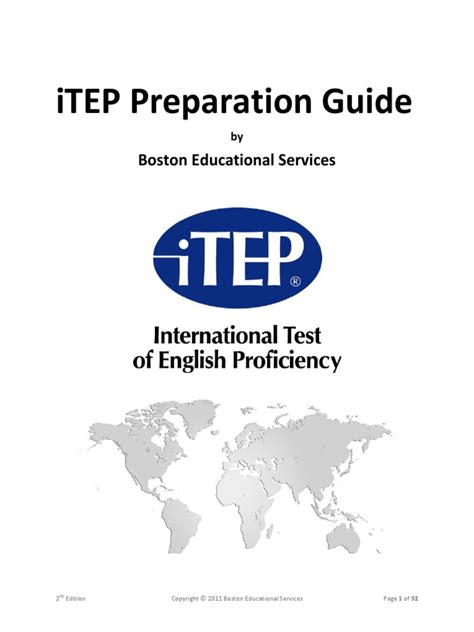 Itep Preparation Guide 2nd Edition Multiple Choice Test Assessment