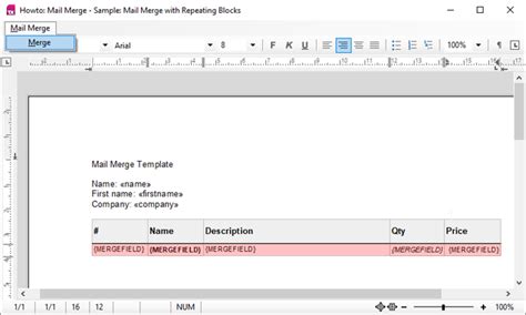 Howto Mail Merge Tx Text Control Net For Wpf