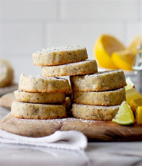 Lemon Poppy Seed Shortbread Cookies Foodbyjonister