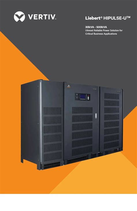 Vertiv Liebert Hipulse U 60kva 50 To 75 Kva At ₹ 140000 Piece In Mumbai Id 2851319161391