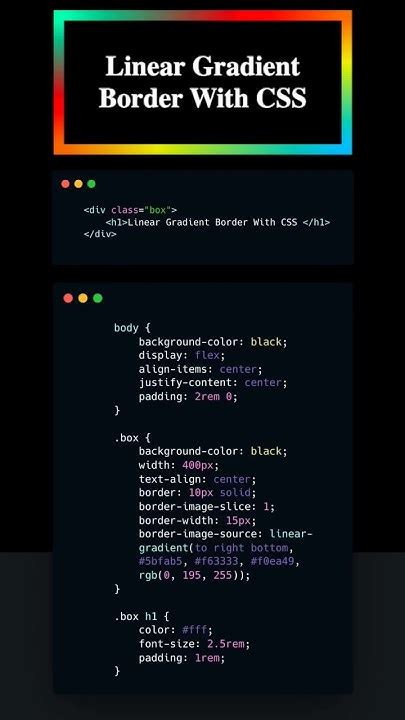 👨‍💻linear Gradient Border Css👨‍💻 Shorts Viral Coding Cod Javascript Css Html